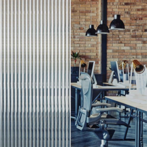 Two-Way Privacy: Reeded Glass Film – Contra Vision