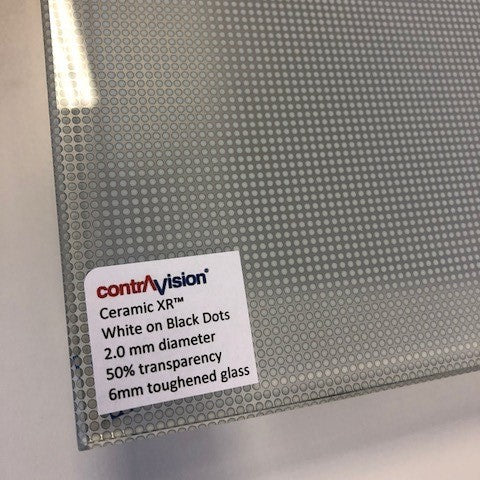 Contra Vision® XR Ceramic™ Screen Printed Glass